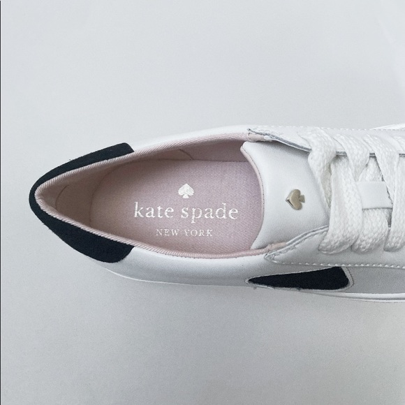 kate spade | Shoes | Kate Spade Signature Fez Court Leather Lowtop ...